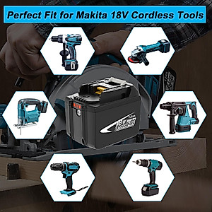 BEKBEKWAY Replacement for Makita 18v Battery 12.0Ah Compatible with Makita Battery 18v Compatible with Makita 18 Volt Battery BL1815 BL1830 BL1860 BL1850 BL1840 BL1890