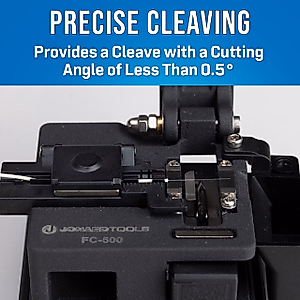 Jonard Tools FC-500 Precision Fiber Optic Cleaver for 250µm and 900µm Fiber Cable with 16 Position Blades