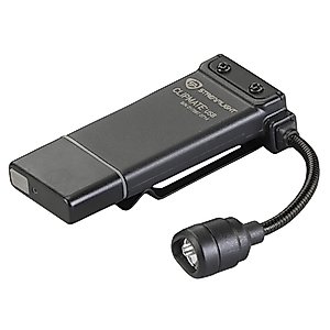 Streamlight 61125 ClipMate 70-Lumen USB Rechargeable Clip-On Light, with White and Red LEDs, Black