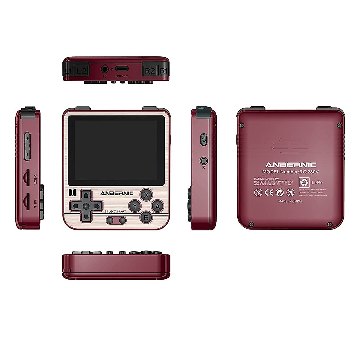RG280V Pocket Retro Game Console Adults Handheld Mini Gaming Player