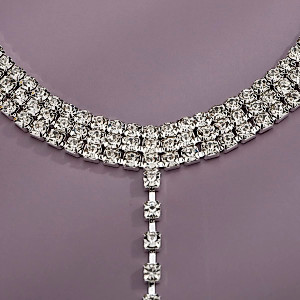 Xerling Full Rhinestones Finger Ring Bracelet for Women Layered Tennis Hand Chain Hand Harness Bracelets Jewelry for Brides Crystals Bracelets