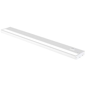 Magic Lite 24 Inch White LED Under Cabinet Lighting – Dimmable -3 Color Temperature Slide Switch – Warm White (2700K), Soft White (3000K), Cool White (4000K) - Plugged-in or Hardwired Installation