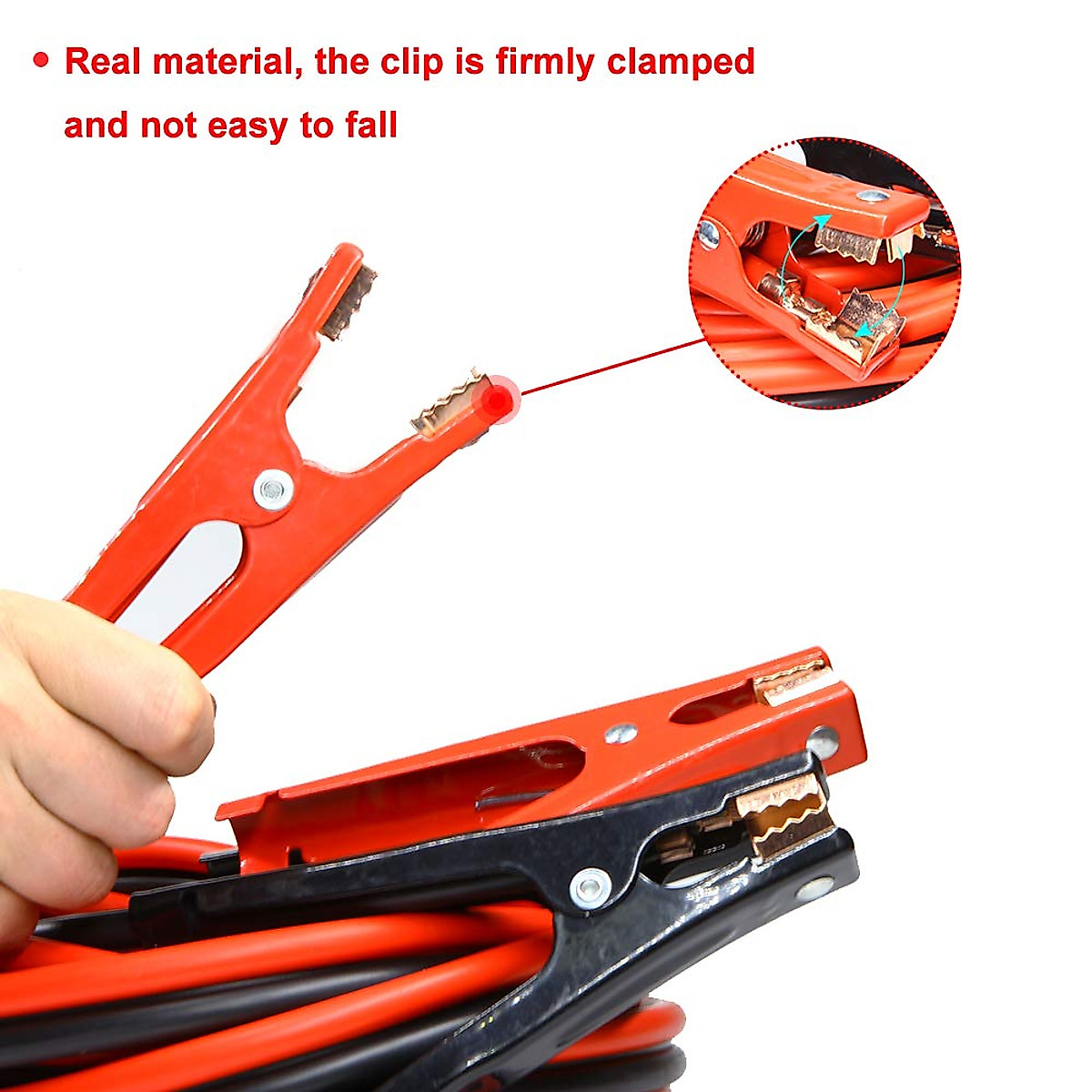 GOHAWKTEQ G5204C 4 Gauge 500A 20FT Heavy Duty Jumper Battery Cables Booster Jump Starter Replaces# AA-003-1A