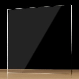 ZEONHAK 5 PCS 12 x 12 x 1/4 Inches Clear Acrylic Sheet, Transparent Plastic Plexiglass Board with Protective Film for Signs, Crafts, DIY Display Projects and More