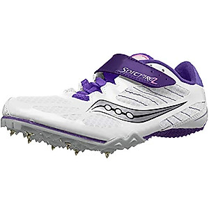 Saucony Women's Spitfire 2, White/Purple, 10 M US