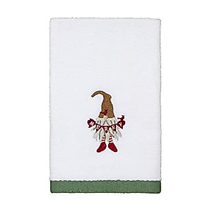 Avanti Linens - Fingertip Towel, 100% Cotton Velour, Holiday Decor, Set of Two (Merry Gnome Collection)