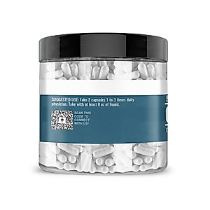 Earthborn Elements Glycine 200 Capsules, Pure & Undiluted, No Additives