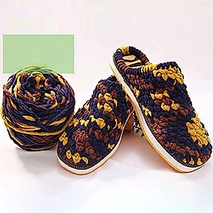 165G Crafting Woven Warm Home Tools DIY Crocheting Supplies Knitting Yarn Soft Velvet Yarn Chenille Yarn Craft Yarn for Knitting and Crochet