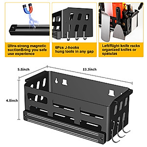 Griddle Caddy for Blackstone Griddle Accessories, Space Saving Storage Caddy for Blackstone 28"/36" Griddles/Weber Grill, BBQ Accessories Storage Box with Magnetic Tool Holder & Paper Towel Holder