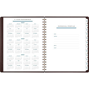 AT-A-GLANCE 2023 Weekly & Monthly Planner, 8-1/2" x 11", Large, Spiral Bound, Monthly Tabs, Pocket, Signature, Brown (YP90509)