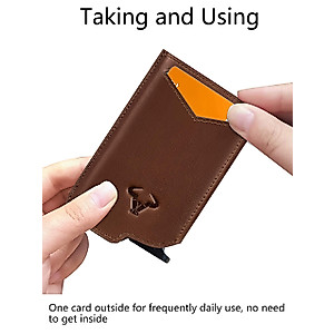 Bigant Mens Slim Wallet Card Holder, Aluminium Money Clip Wallet fot Gift Men 8 Cards,RFID Blocking