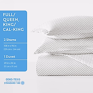 Linen Market Duvet Cover King Size (Gray) - Experience Hotel-Like Comfort with Unparalleled Softness, Exquisite Prints & Solid Colors for a Dreamy Bedroom – King Duvet Cover Set with 2 Pillow Shams