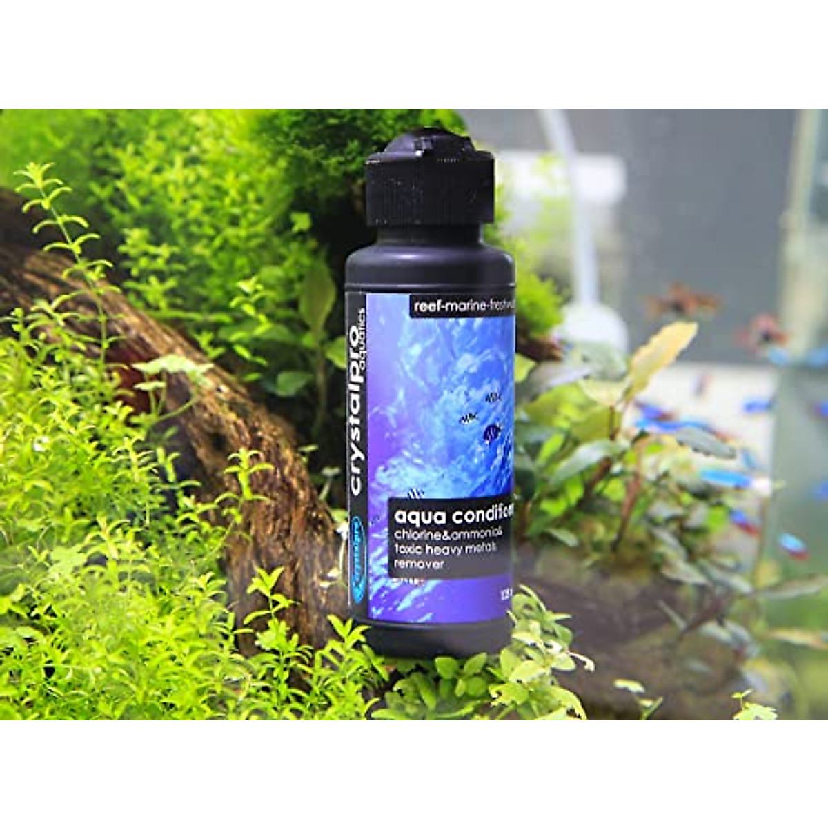 Crystalpro-Aqua Clear Aquarium Water Clarifier 4.22 Oz Bundle with Aqua Conditioner Aquarium Water Conditioner to Treat Tap Water 4.22 Oz for Freshwater Aquariums and Fish Ponds