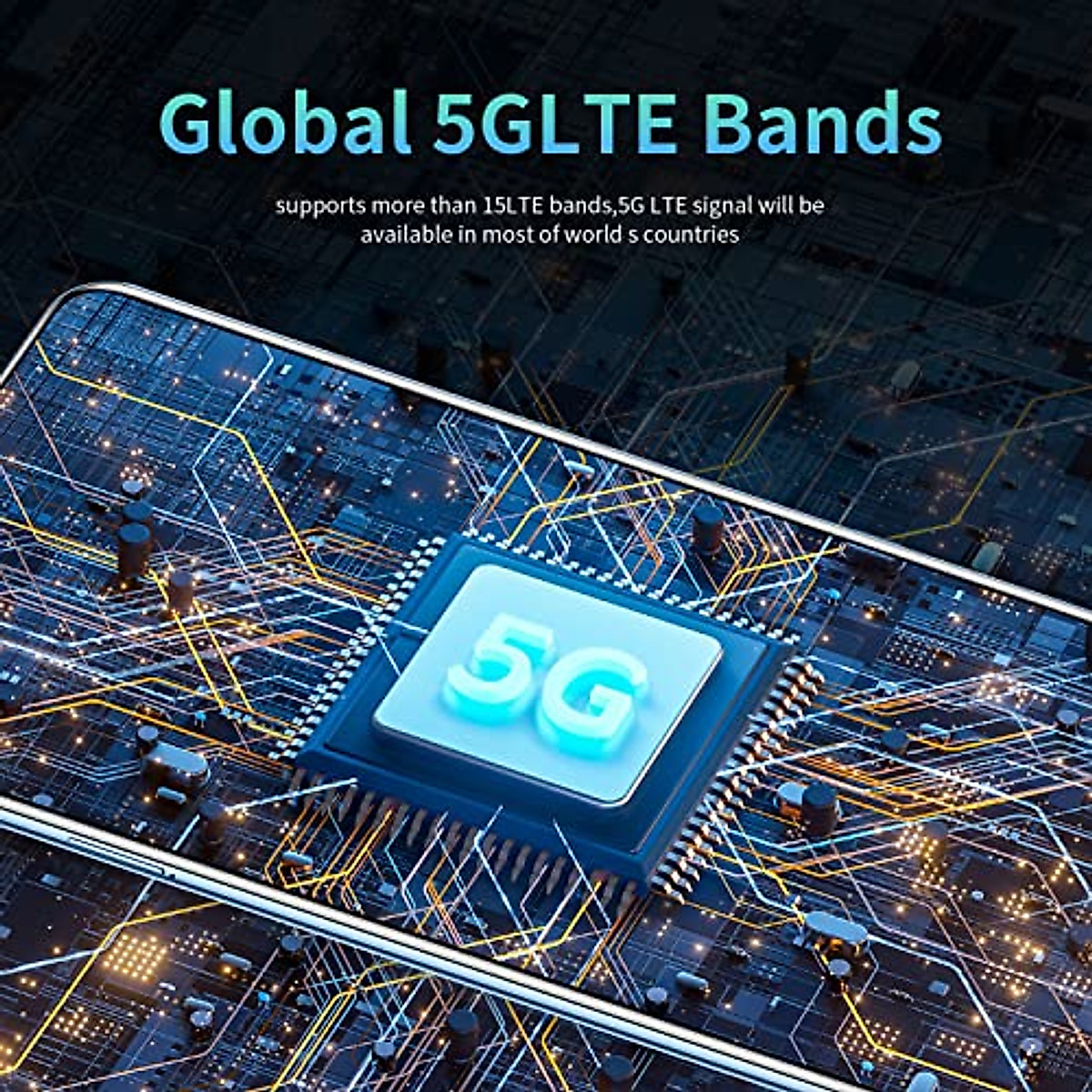 Yoidesu 5G Unlocked Android Smartphone, 6.5in IPS HD Screen 6GB RAM 128GB ROM Ultra Thin Mobile Phone, 5000mAh 12MP16MP HD Camera, Face ID Fingerprint Unlocked Cellphone for Android 12(Grey)