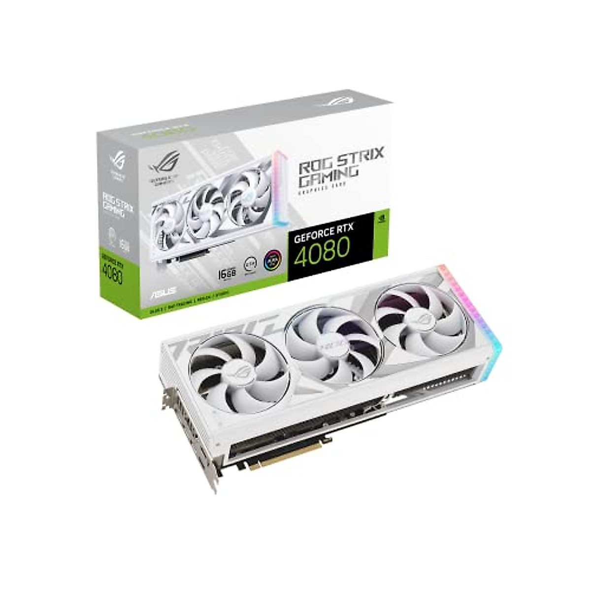 ASUS ROG Strix GeForce RTX ™ 4080 White Edition Gaming Graphics Card (PCIe 4.0, 16GB GDDR6X, HDMI 2.1a, DisplayPort 1.4a)