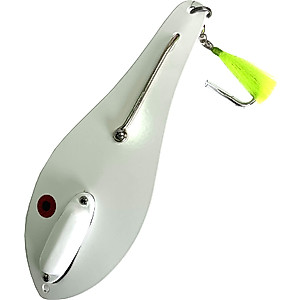 Tournament Grade Tackle - TGT 10.5 Inch Rattling Bunker Spoon (White/White)
