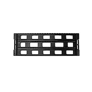 Qwork Antistatic ESD Circulation Rack Shelf, PCB Tray ESD Shelf Circulation Rack, 25 Slot Storage Stand Circuit Board Holder, Plastic, Black, 2 Pack