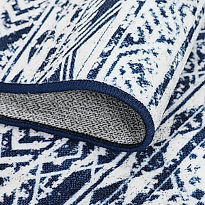 IMINROME Washable Rug 8x10 Bohemian Large Rug Abstract Area Rug for Living Room Washable Bedroom Rug Non-Shedding Large Area Rug Abstract Rug Non-Slip Carpet for Nursery Room Home Office