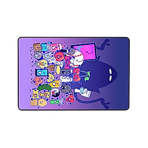 Bfdi Battle for Dream Anime Rug Soft Flannel Carpet 3D Non-Slip Area Rug Art Floor Mat Doormats Decorative Rugs for Bedroom Living Room 36"X24"