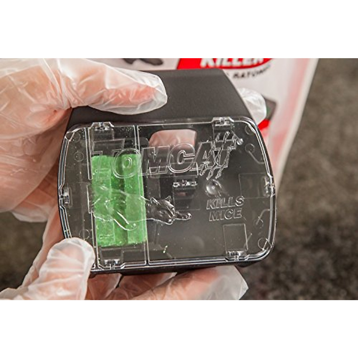 Tomcat Mouse Killer I Tier 1 Refillable Mouse Bait Station, 1 Station with 4 Baits (Box)