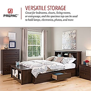 Prepac Fremont Superior 5-Drawer Chest for Bedroom - Spacious and Stylish Chest of Drawers, Measuring 17.75"D x 31.5"W x 44.75"H, In Espresso Finish