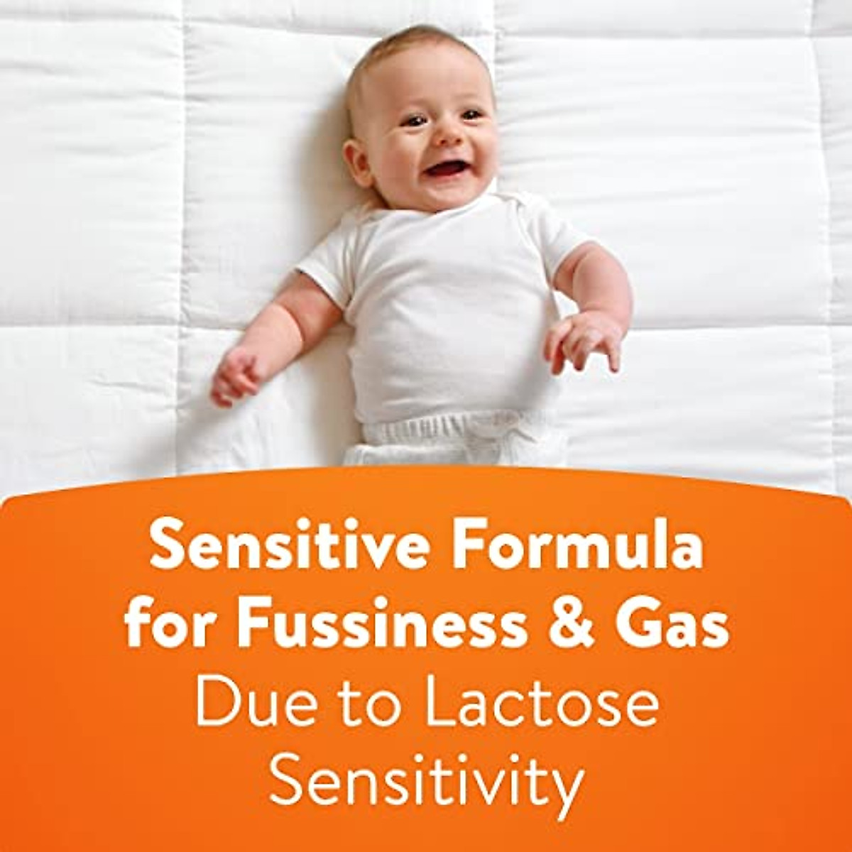 Similac 360 Total Care Sensitive Infant Formula for Fussiness & Gas Due to Lactose Sensitivity, Has 5 HMO Prebiotics, Non-GMO,‡ Baby Formula Powder, 34.9-oz Value Can, Pack of 3