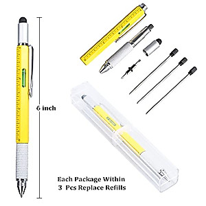 Stocking Stuffers for Men,Christmas Gifts Ideas for Dad Engineer Woodworkers Teachers Multitool Pen,Birthday Gifts for Dad, Husband, Grandpa, Dad Gifts from Daughter