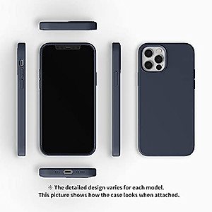 Sinjimoru 4-Layer Silicone iPhone 13 Mini Case for MagSafe, Magnetic Protective Phone Cover Cases as iPhone Accessories for iPhone 12 13 14 15 Series. Silicone Case for MagSafe Black