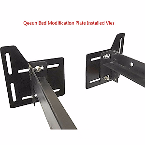 CAFORO Queen Bed Modification Plate, Headboard Attachment Bracket, Bed Frame Adapter Brackets, Bed Headboard Frame Conversion Kit Full to Queen Set of 2