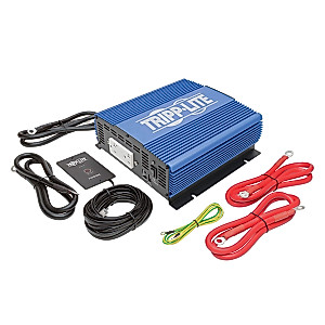 Tripp Lite 2000W Power Inverter, Medium-Duty Power Inverter with 2 AC 1 USB Outlets, 2.0A Battery Cables (Pinv2000)