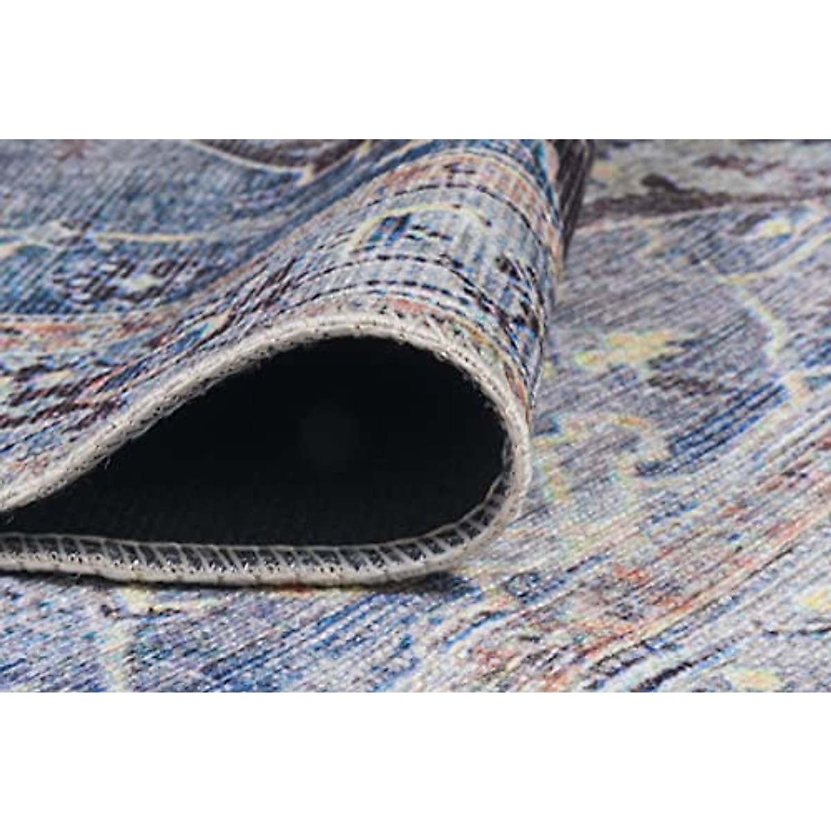 Perga Rugs Machine Washable Area Rug for Bedroom, Kitchen, Bathroom, Living Room, Entryway, Home Decor Non Slip Rug, Pet Friendly & Resistant Throw Indoor Floor Carpet