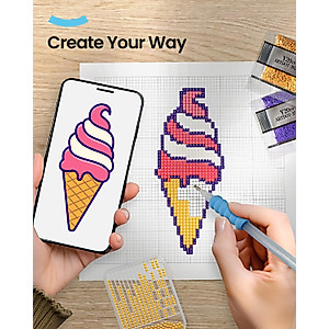 ARTDOT 5D Diamond Painting Beads, 445000 Pieces 445 Colors Round Drills Diamond Art Accessories Gem Art Nails Crafts (1000pcs per Bag)