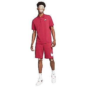 Nike Men's Sportwear Club Shorts (as1, Alpha, m, Regular, Regular, Pomegranate, Medium)