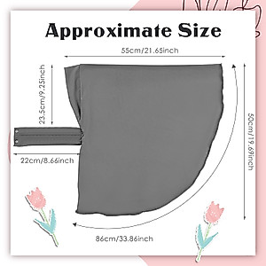 3 Pieces Snap Hijab Soft Islamic Turbans for Women Muslim Hijab Undercap for Women Prayer, Multicolor