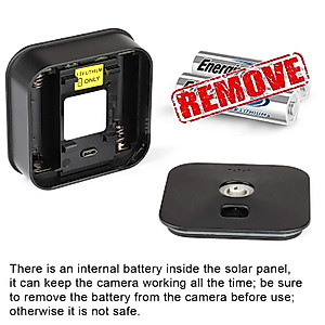 iTODOS Solar Panel Compatible with Blink Outdoor (3rd Gen) XT3 and Blink XT XT2, 11.8Ft Outdoor Power Charging Cable and Adjustable Mount,Weatherproof Aluminum Alloy Sturdy and Anti-Aging- Black