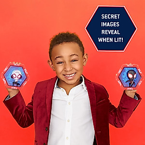 WOW! PODS Spiderman Twin Pack - Light-Up Bobble-Head Figures | Marvel Miles Morales & Spider Gwen, 4 inches