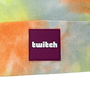 Twitch Beanie - Orange/Green Tie Dye