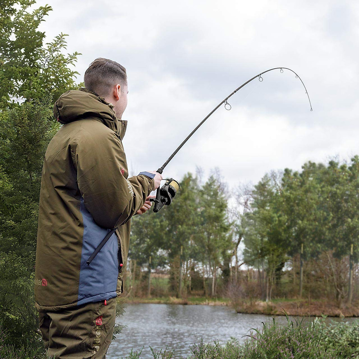 Atlas 9ft Carp Fishing Rod - Fishing Rods with 2.75lb, 3.0lb, 3.25lb Test Curves | Durable, Portable Fishing Rod | Sleek Lightweight Carbon Fishing Equipment (2.75lb Test Curve)