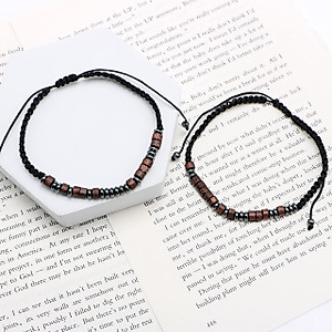 JoycuFF Gifts for Women Morse Code Bracelet for Women Secret Messages Wood Beads Jewelry Birthday Valentines Day Mother's Day Graduation Gifts for Daughter Best Friends Sisters Mom Teacher