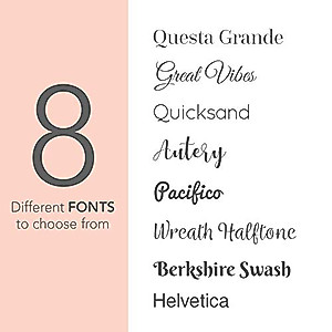 Housewarming Custom Gift, Personalize Your Text with Luna Candle Co. Natural Blended Soy Wax, Vanilla Fragrance, Made in The USA, Perfect add on Gift