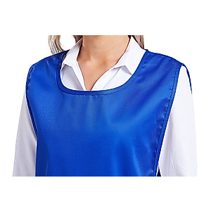 Nanxson Unisex Cobbler Apron with 2 Deep Pockets, 2 Pack Smock with Side Ties for work kitchen CF3137 (blue, One Size)