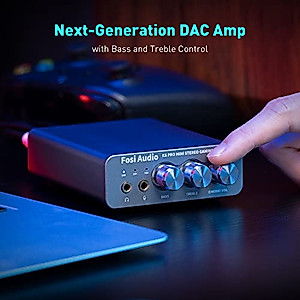 Fosi Audio K5 Pro Gaming DAC Headphone Amplifier Mini Hi-Fi Stereo Digital-to-Analog Audio Converter USB Type C/Optical/Coaxial to RCA/3.5MM AUX for PS5/PC/MAC/Computer