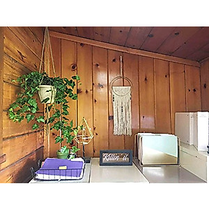 Plant Hanger, 10 Pieces Hanging Planter Flower Pot Plant Holder Basket Jute Rope Holder for Indoor Outdoor Garden Home Decorations (Natural)