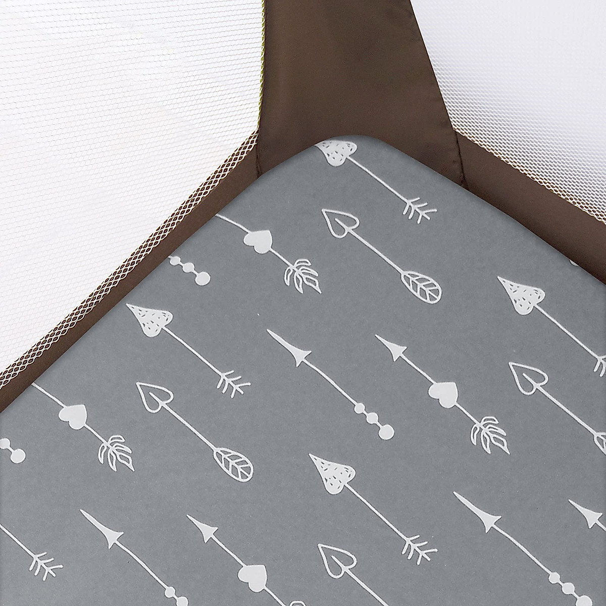 Pack and Play Sheets Fitted, 2 Pack Playard Sheet Fits for Graco Pack n Play Mattress, Mini Crib Sheets for Baby Boys & Girl