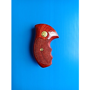 BMPL Hardwood New Taurus Model 85 856 M 85 M85 M856 .38 Special 2" 2 inch Grips Hard Wood Smooth Finger Groove Handmade Handcraft