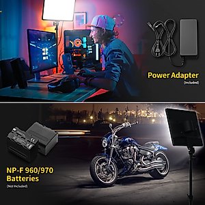 RALENO 45W Led Video Light,18'' Continuous Output Lighting with 2.4G Remote,CRI97 Brightness Bi-Color 3200-5600K Adjustment on Camera Light,Led Panel Light for Game/YouTube/Zoom/Photography/Studio