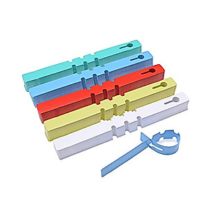 500 Pcs Wrap Around Adjustable Plant Tree Hanging Tags, Plastic Nursery Garden Waterproof Labels, Large Writing Surface (20x2cm, 5 Colors)