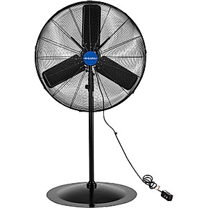 Global Industrial Outdoor Oscillating Pedestal Fan, 30" Diameter, 3/10HP, 8400CFM