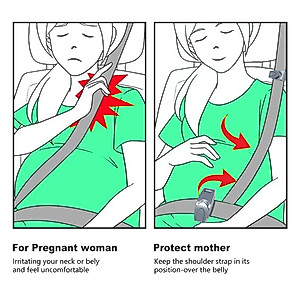 2 Pack Seat Belt Clips Seat Belt Tools, Make You More Comfortable