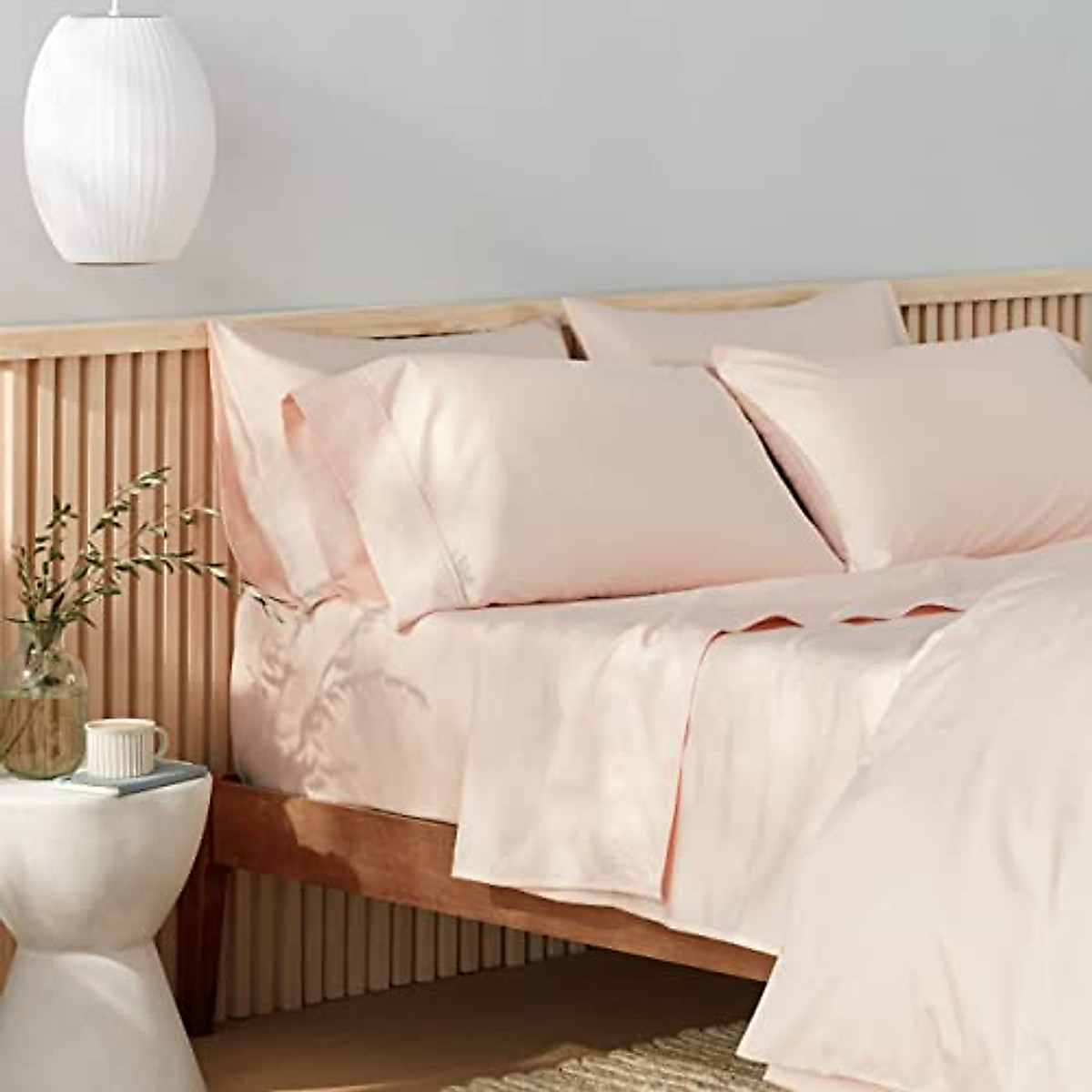 Amazon Aware 100% Organic Cotton 300 Thread Count Sheet Set - Blush, King